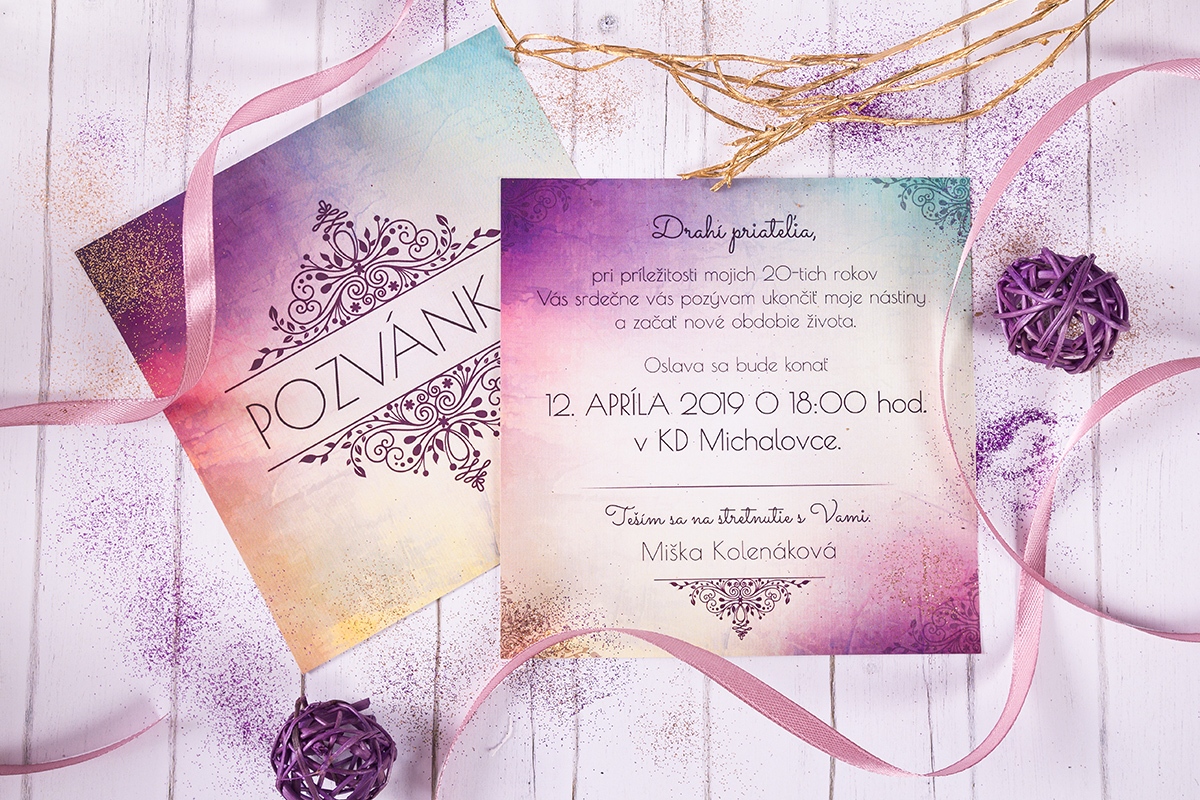 Pozvánka na oslavu narodenín - Trendy Retro - oznamimto.sk