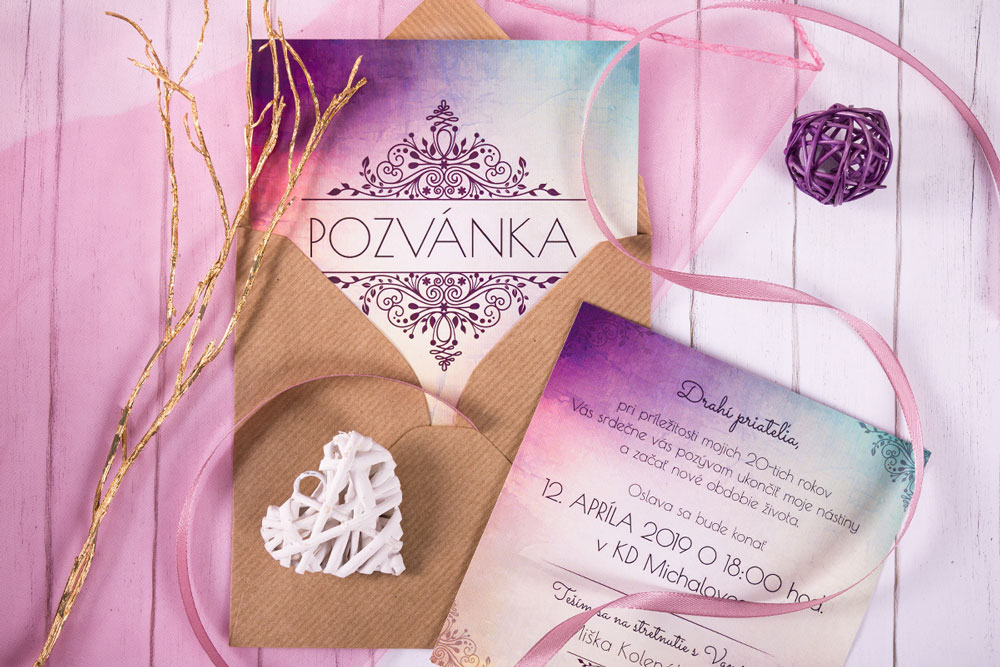 Pozvánka na oslavu narodenín - Trendy Retro - oznamimto.sk